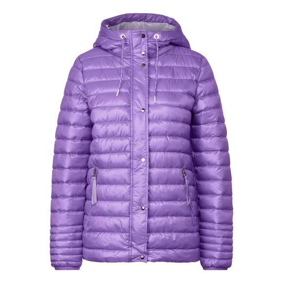 Street One | Other | Street One Hooded Padded Jacket Lightweight Purple ...